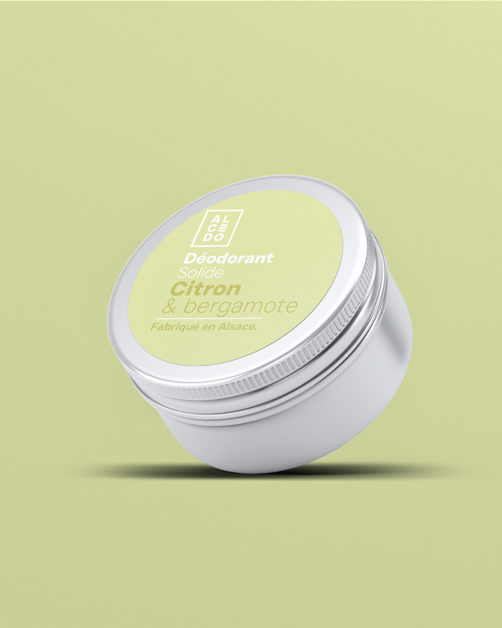 Déodorant solide Citron & Bergamote – Alcedo